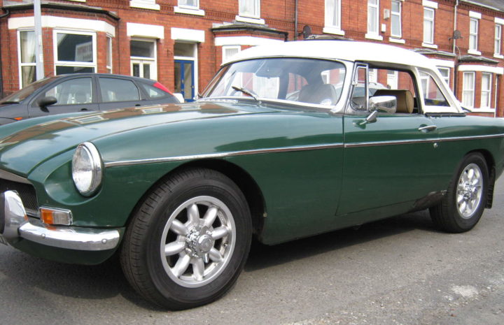 5½x14" Spline Centre Minilites on MGB -Tyresave